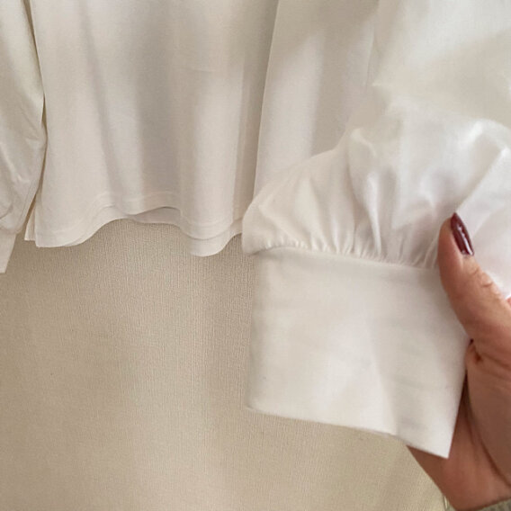 【LEEマルシェ 12closet】たくし上げたくなるギャザースリーブT | LEE