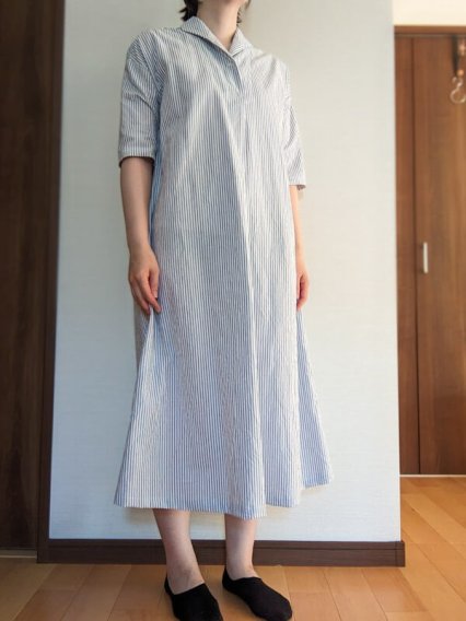 CHECK&STRIPEの生地＆パターンで！シャツワンピースを作りました♪ | LEE