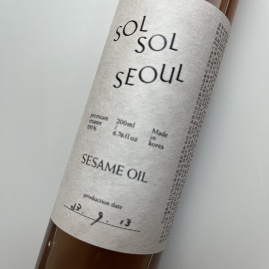 ご飯のお供は絶品【SOLSOL SEOULのごま油】 | LEE