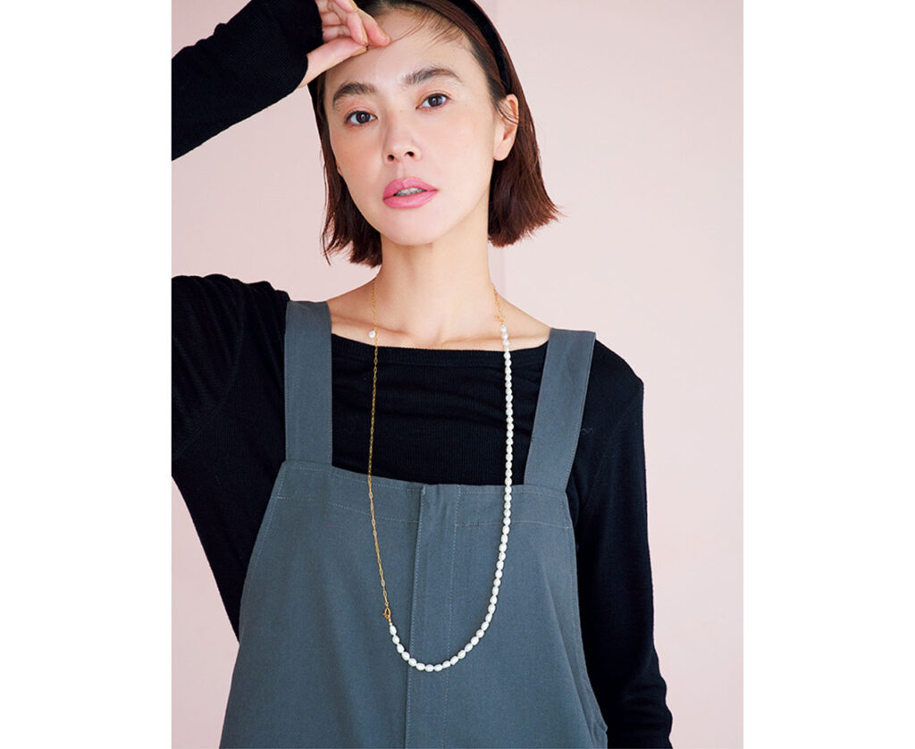 5通りのアレンジ！淡水パール＆チェーンネックレス【12closet】 | LEE