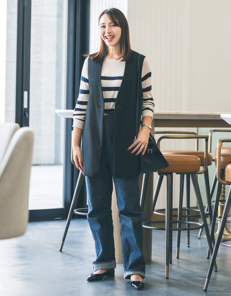 小柄さんから高身長さんまで！【体型＆身長の事情別ジレSNAP】LEEキャラクター5人のリアルコーデ | LEE