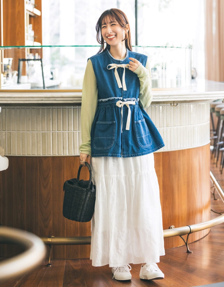 小柄さんから高身長さんまで！【体型＆身長の事情別ジレSNAP】LEEキャラクター5人のリアルコーデ | LEE