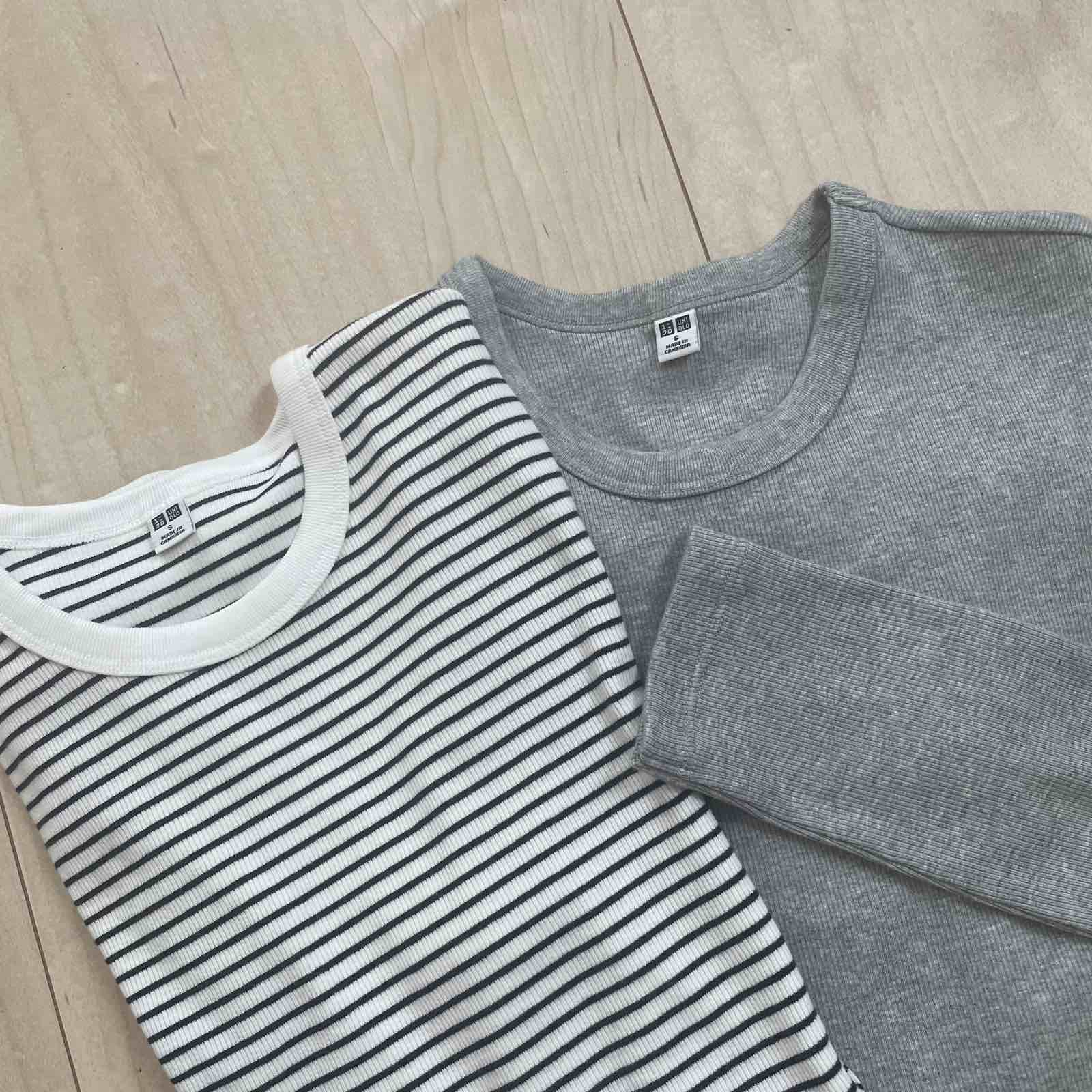 【ユニクロ】追加2枚した「ソフトリブクルーネックT」サイズ問題 | LEE