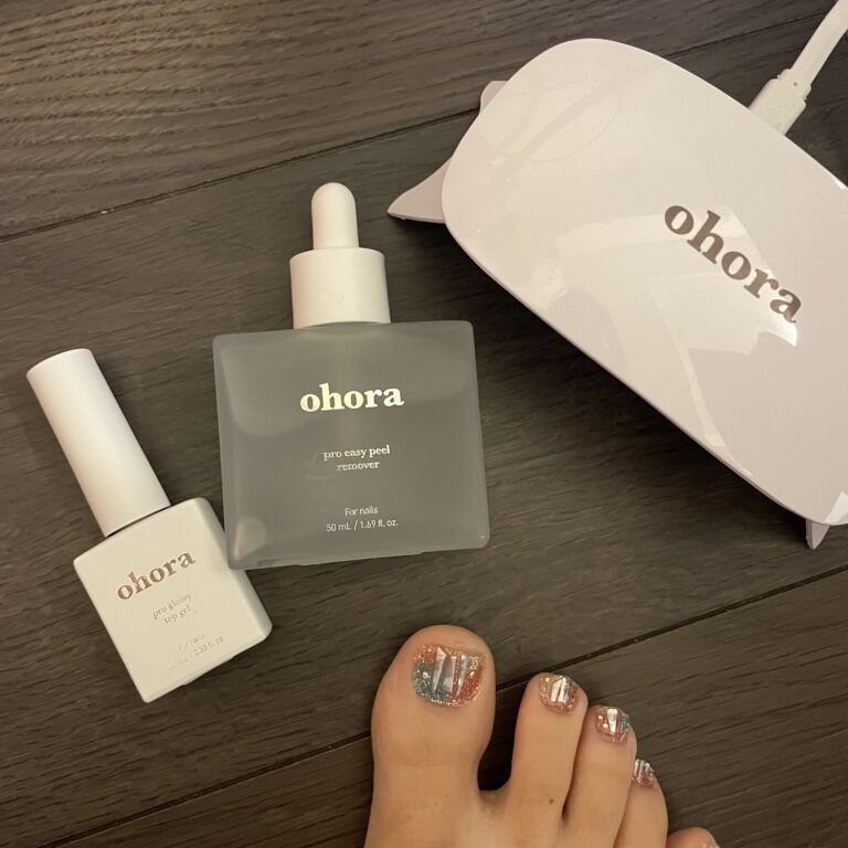 フットネイル更新！【ohora】で簡単に自宅でジェルネイル | LEE