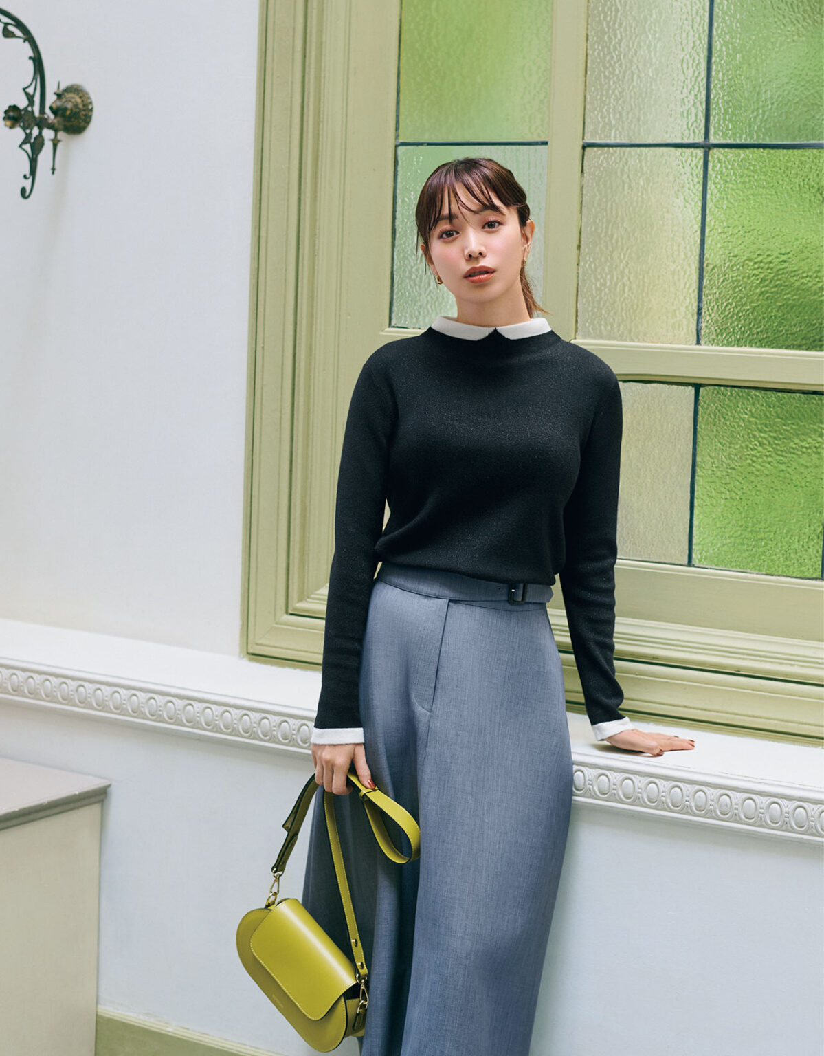 蛯原友里さんが着るマッキントッシュ フィロソフィー「今年の本命コート＆ニット」 | LEE