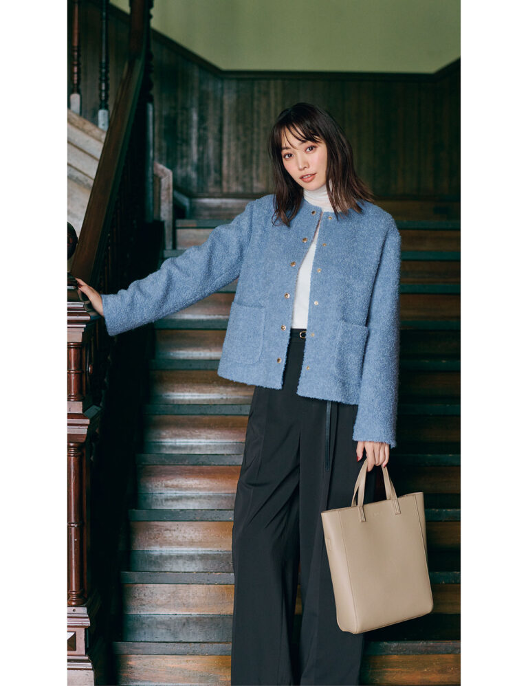 蛯原友里さんが着るマッキントッシュ フィロソフィー「今年の本命コート＆ニット」 | LEE