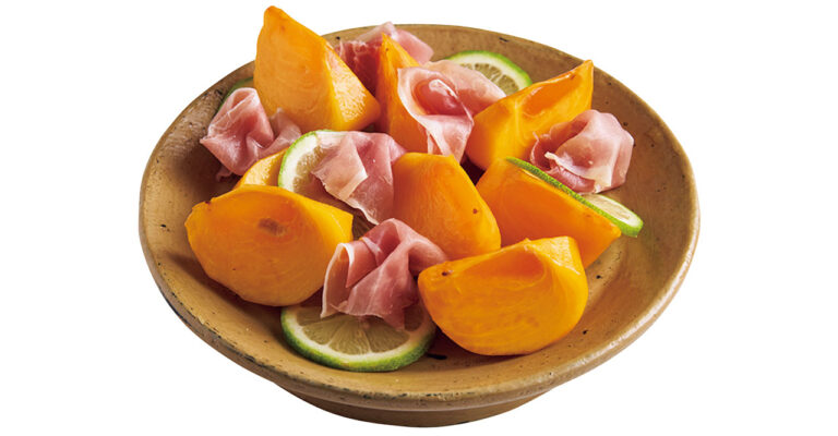 「柿とライムのマリネ 生ハム添え」レシピ／arikoさん | おいしいLEEレシピ | LEE
