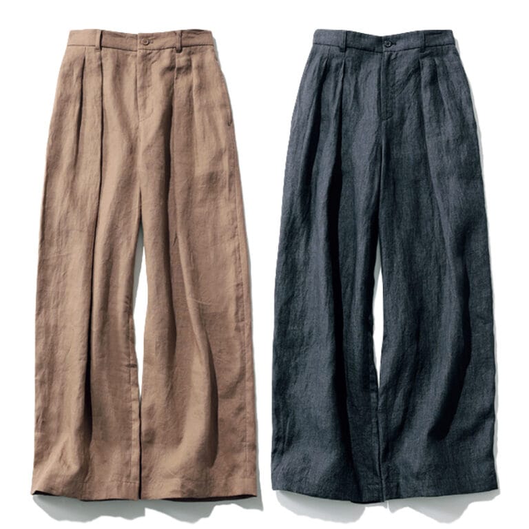 【12closet】大ヒットの上質「リネンシリーズ」に2アイテムが仲間入り！夏コーデに涼感もしゃれ感も叶います | LEE