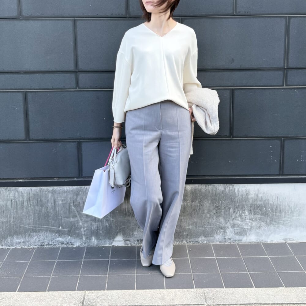 【PLST】冬の定番。ウォームリザーブワイドパンツでアラフォーの冬支度 | LEE